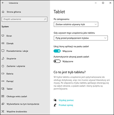 Komputery przenośne HP – Przełączanie między trybami tabletu i pulpitu ...