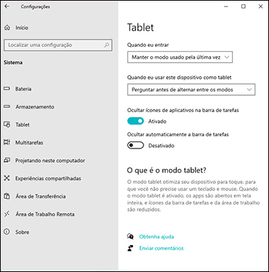 Notebooks HP – Alternar entre os modos tablet e desktop e alterar a ...