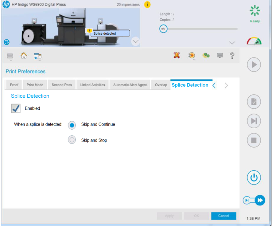 Activating the splice detector | Soporte HP®