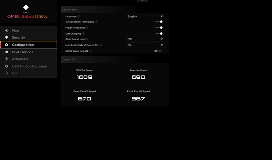 HP PC - OMENのBIOS Setup Utilityに関する情報およびメニューオプション | HP® サポート