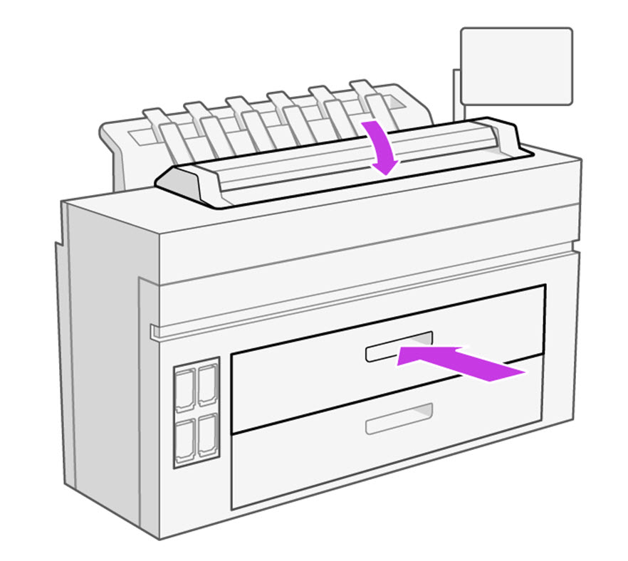 Paper Jam - HP DesignJet XL 3800 Multifunction Printer Series | HP® Support