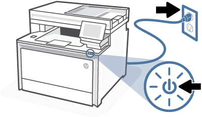 HP Color LaserJet Pro MFP 4301, 4302, 4303 - Setting up the printer ...