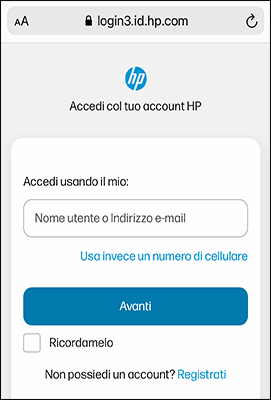 Stampanti HP - Impossibile accedere o creare un account HP Smart ...