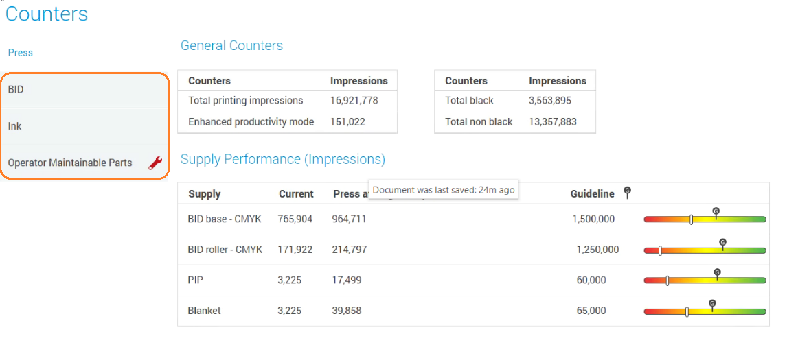 Back up the parameters and check the press | HP® Customer Support