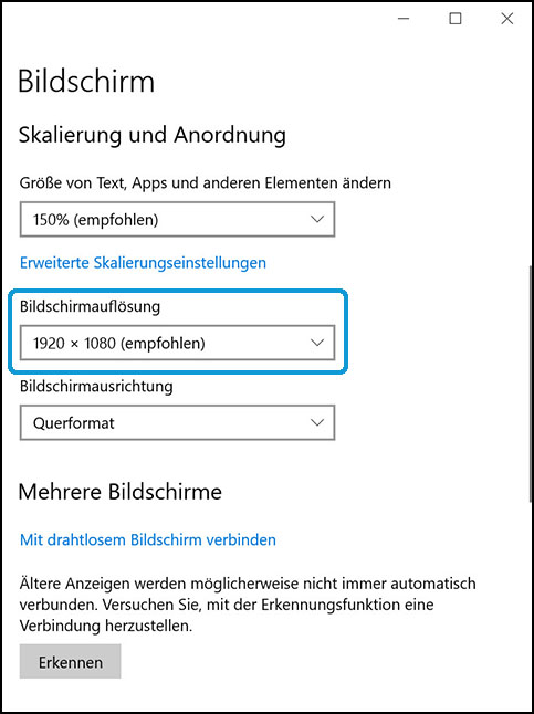 HP LCD-Monitore – Ändern der Bildschirmauflösung | HP® Support