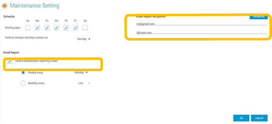 Configuring maintenance routines | HP® Customer Support