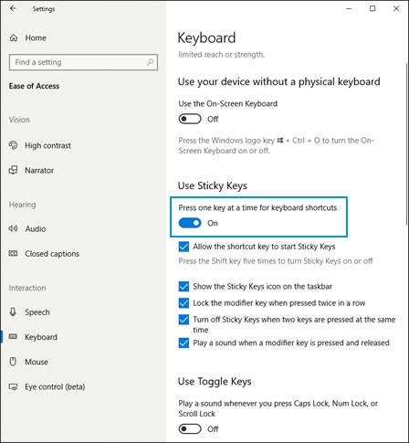 HP PCs - Accessibility options (Windows 10) | HP® Support