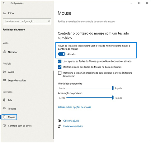 PCs HP - Opções de acessibilidade (Windows 10) | Suporte HP®