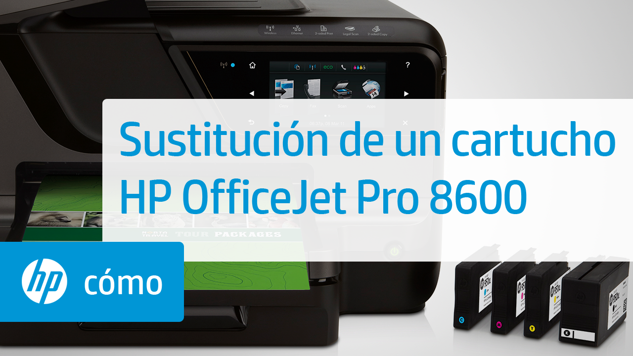Replacing Cartridges for HP Officejet Pro 8600 e-All-in-One Printer ...