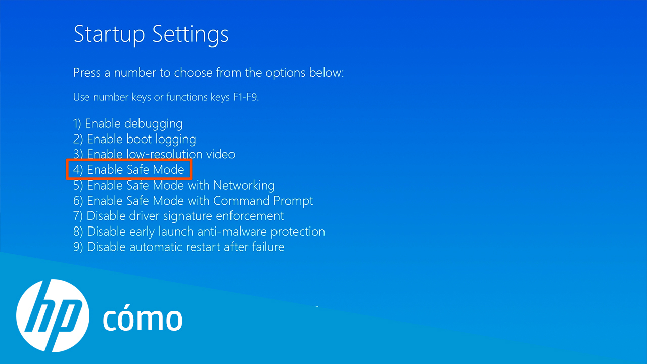 HP PCs - Windows Safe Mode (Windows 10) | Soporte HP®