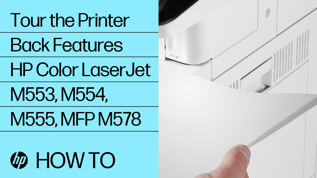 HP Color LaserJet Enterprise M552, M553, M554, M555 - Printer views ...