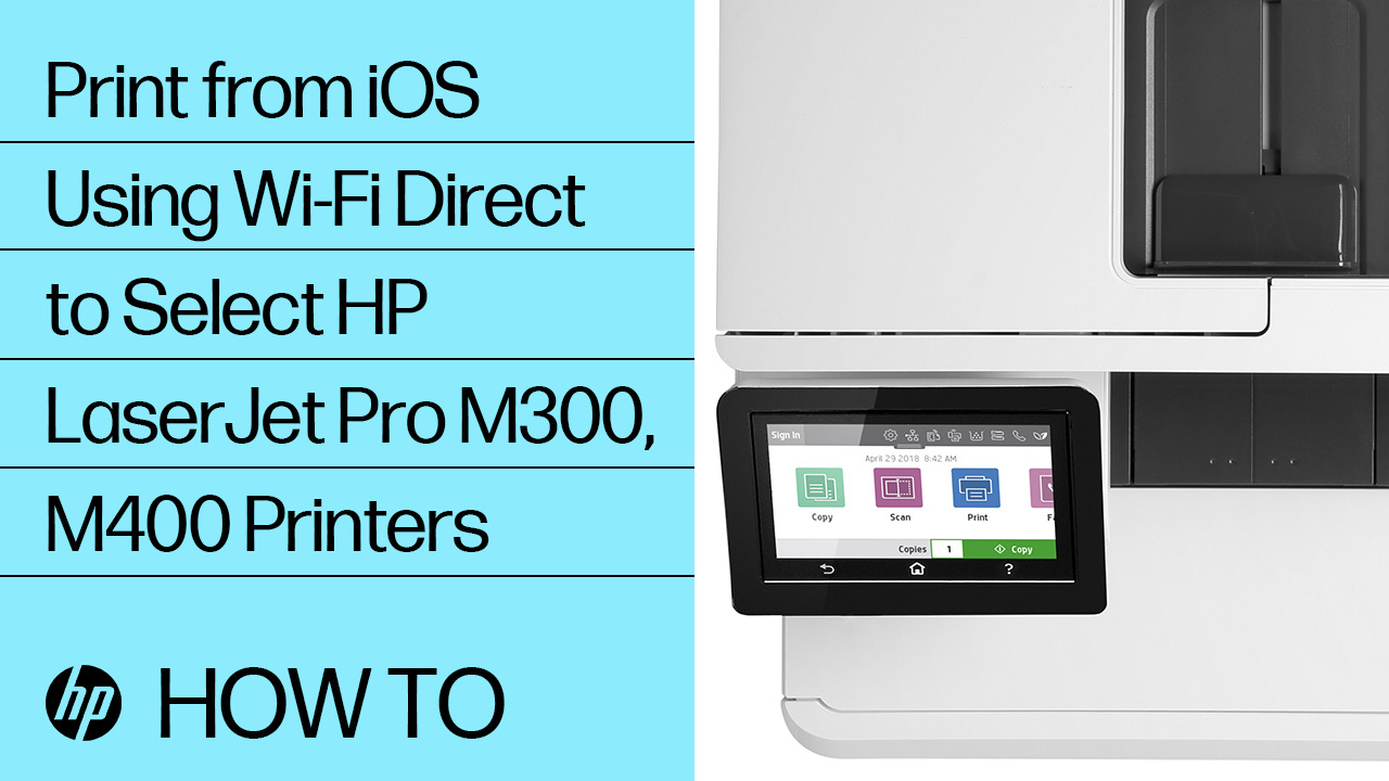 HP LaserJet Pro - Set up HP Wi-Fi Direct printing | HP® Support