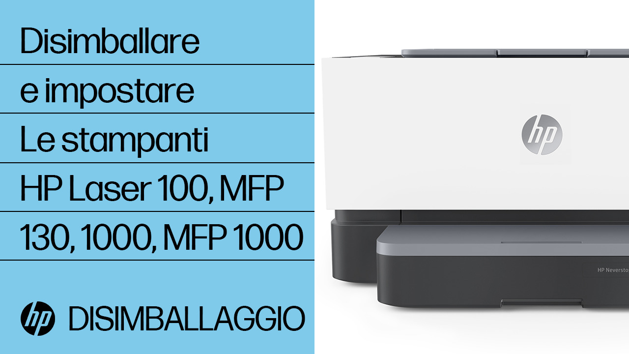 Stampanti HP Laser 100, 1000 - Prima configurazione della stampante ...