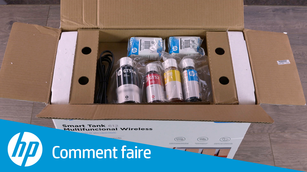 Gamme d'imprimantes tout-en-un sans fil HP Smart Tank 510 Installation ...