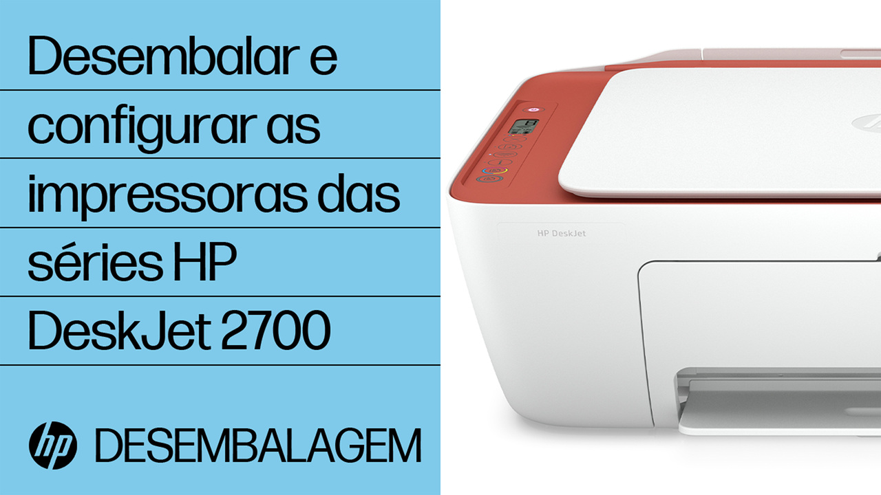 Multifuncional HP DeskJet série 2700 Configuração | Suporte HP®