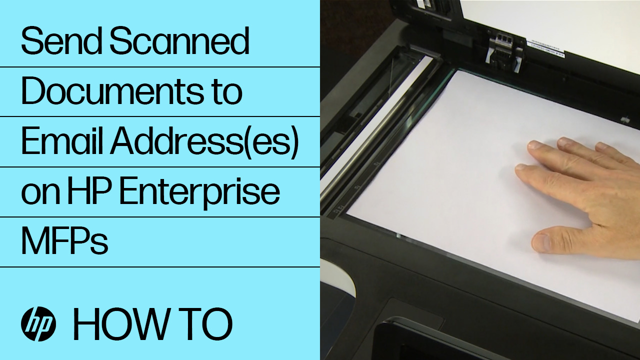 HP LaserJet Managed MFP - Scan to Email | HP® Support