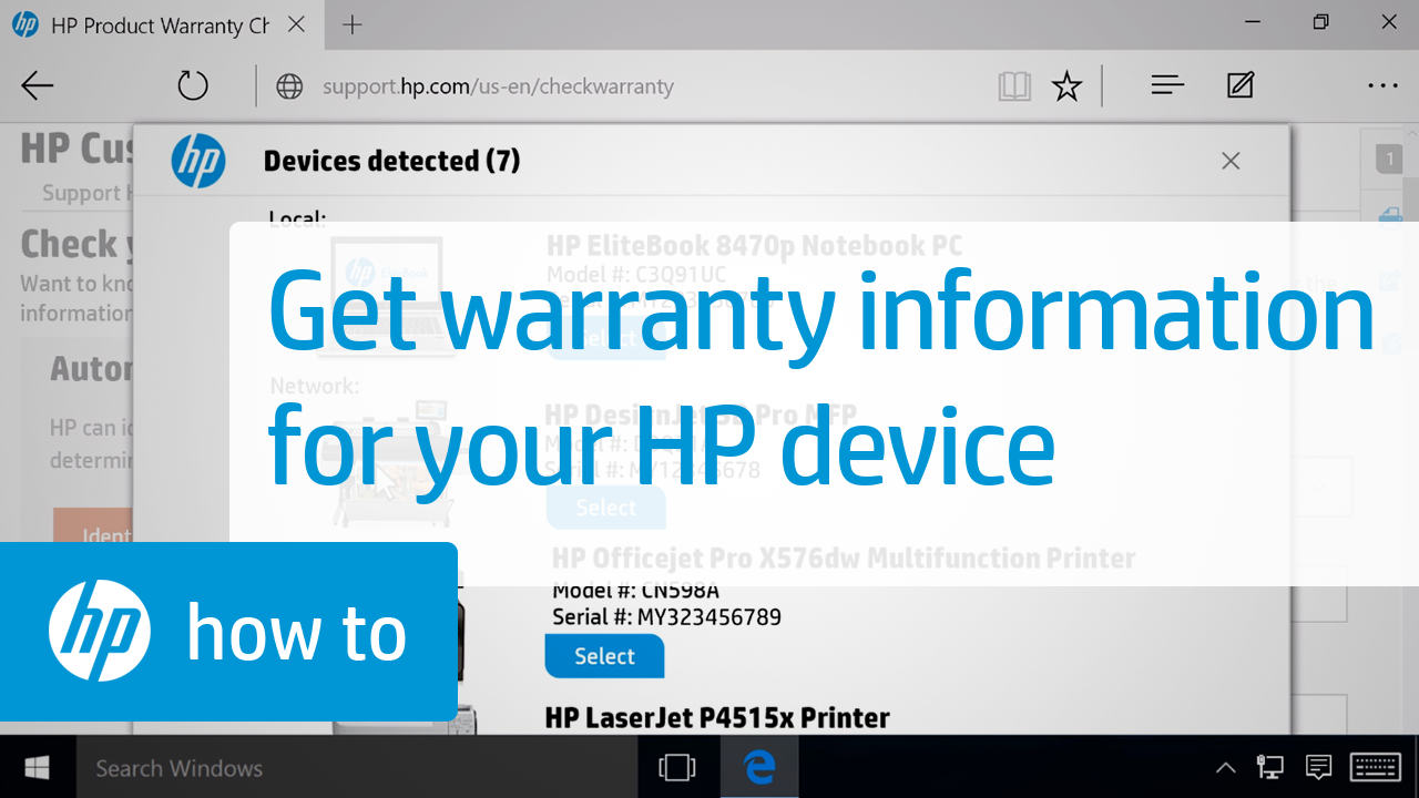 HP PCs - Finding warranty information | HP® Support