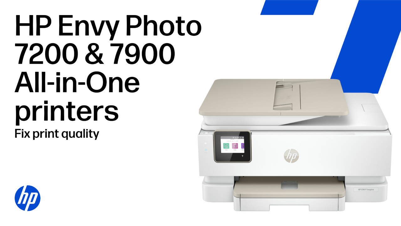 HP ENVY Photo 7200, 7900 Printers - Color or black ink not printing ...