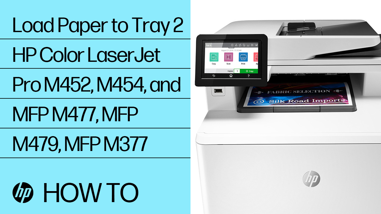 HP Color LaserJet Pro MFP M477fdw - Installasjon | HPs® kundestøtte