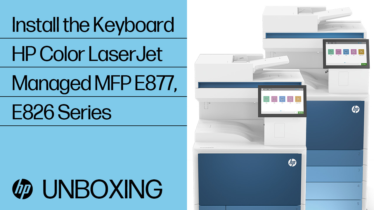 HP A3 LaserJet Managed, HP A3 PageWide - Installation videos | HP® Support