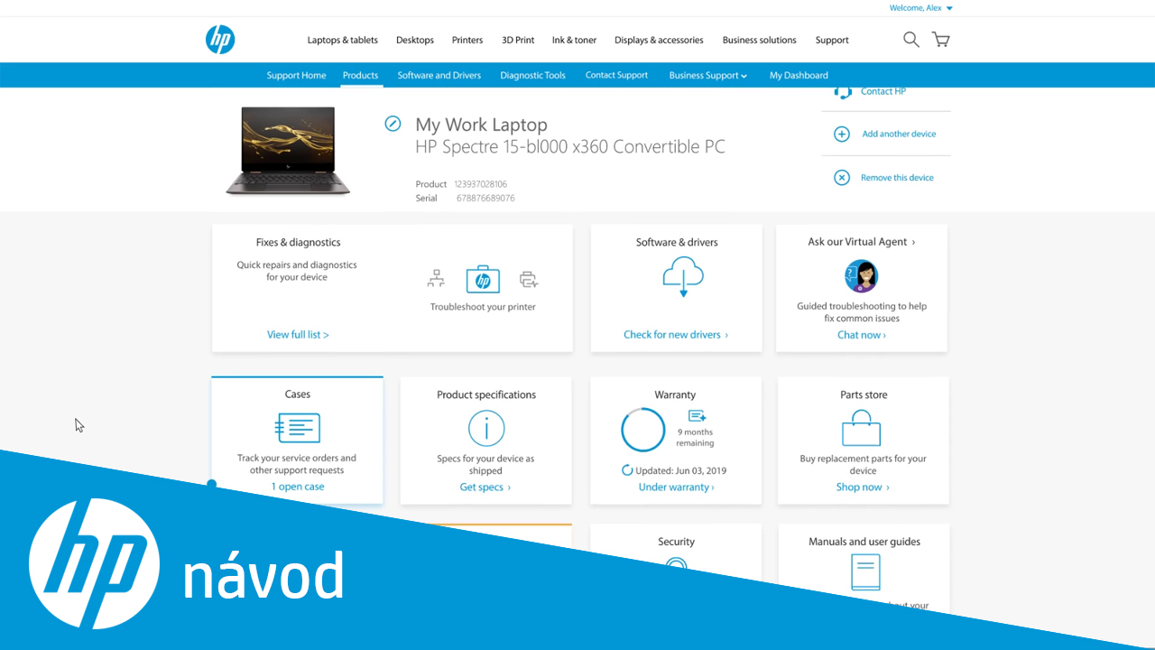 Vytvořte a spravujte účet HP nebo účet HP aplikace | Podpora HP®