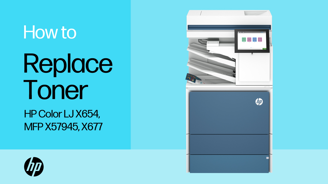 HP Color LaserJet Enterprise X57945, X654, X677 - Replace the toner ...
