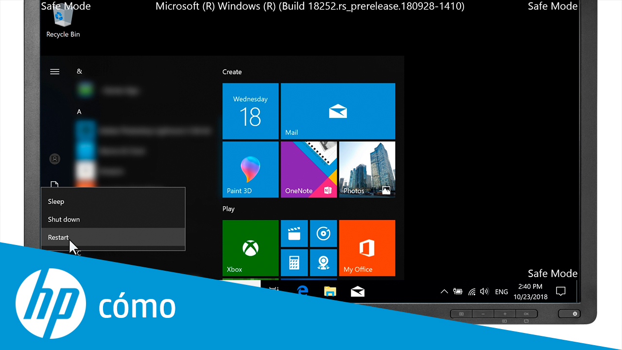 HP PCs - Windows Safe Mode (Windows 10) | Soporte HP®