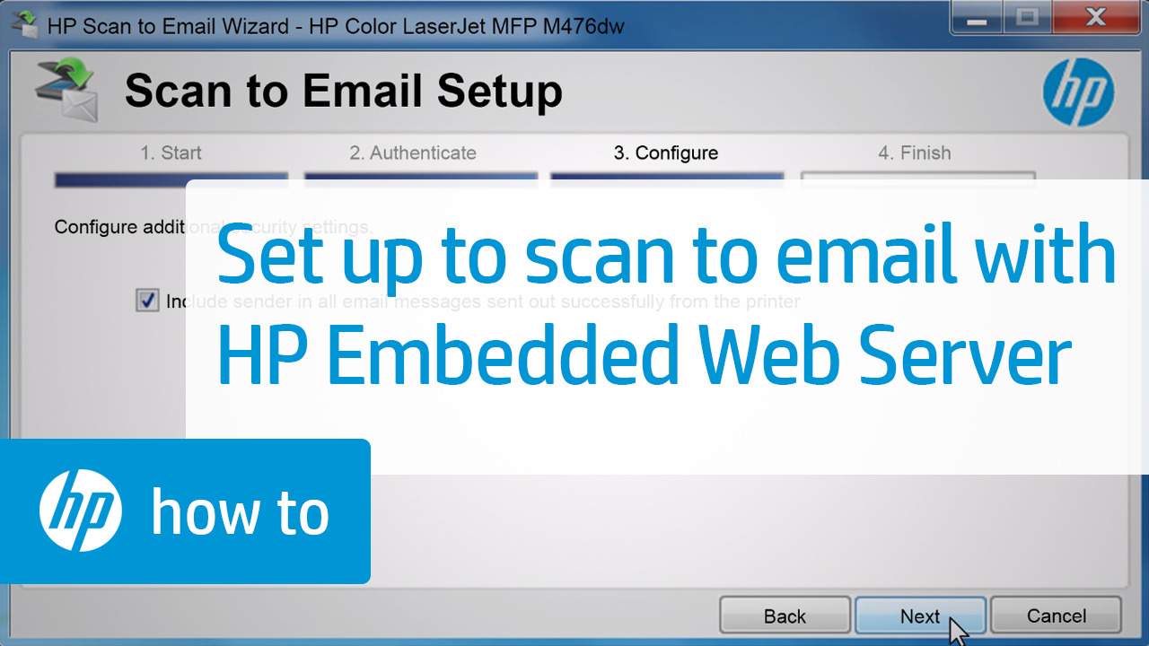 HP LaserJet Pro MFP - How to set up and use the Scan to Email feature | HP® Support