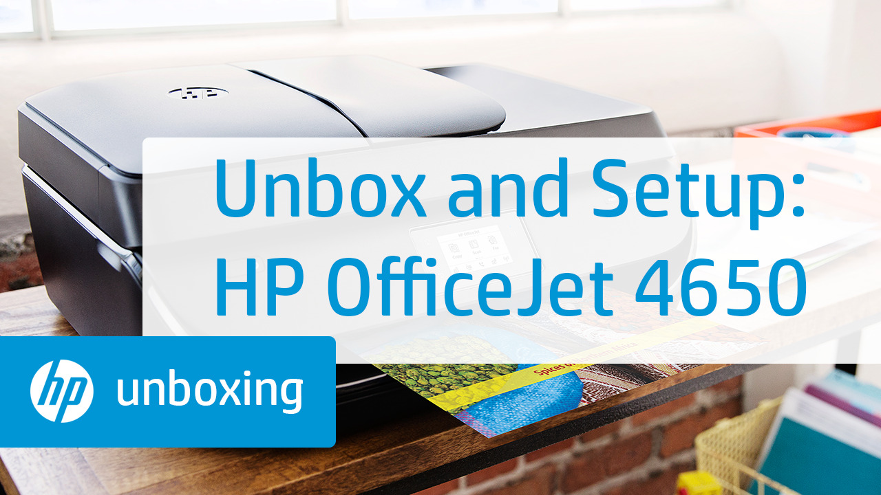 HP OfficeJet 4650 All-in-One Printer Setup | HP® Support