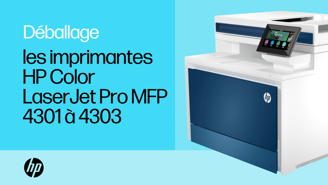 Imprimante HP Color LaserJet Pro MFP 4303fdw Installation | Assistance HP®