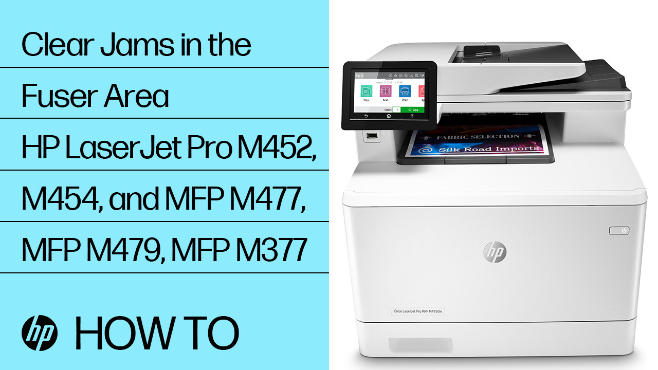 HP Color LaserJet Pro M454 - 13.08, 13.09, 13.14, 13.15 jam error in ...