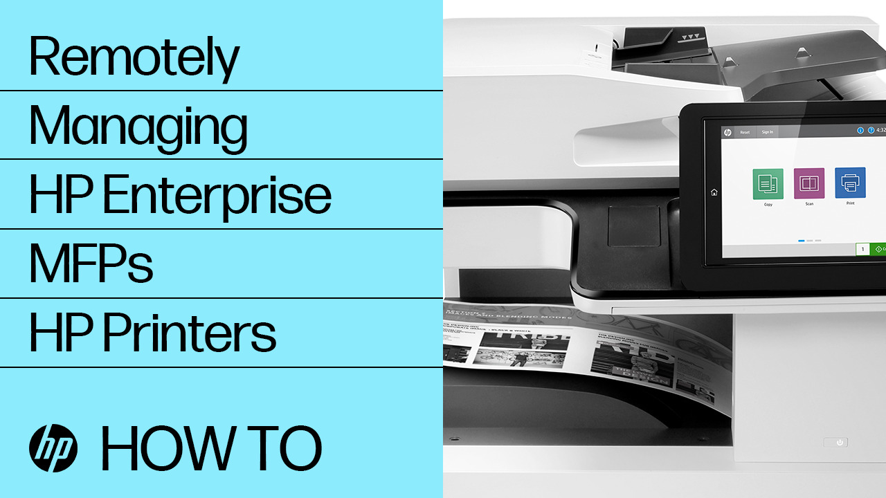 HP LaserJet Enterprise, HP PageWide Enterprise - Use the HP Remote ...
