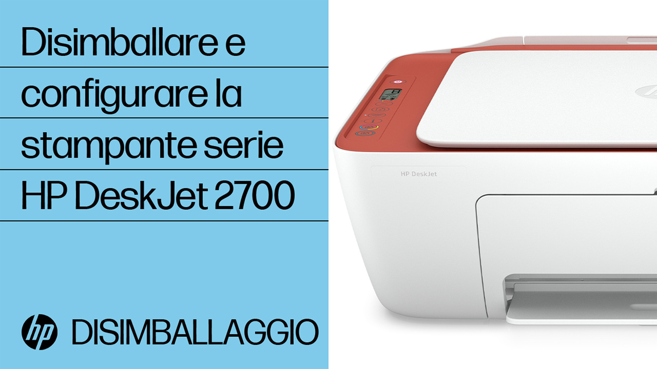 Stampante All-in-One HP DeskJet 2700 series Installazione | Assistenza HP®