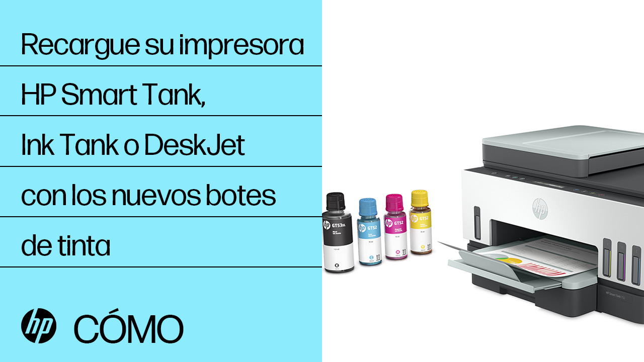 Impresoras HP Ink Tank 310, 410 y Smart Tank 450 - Recargar los ...