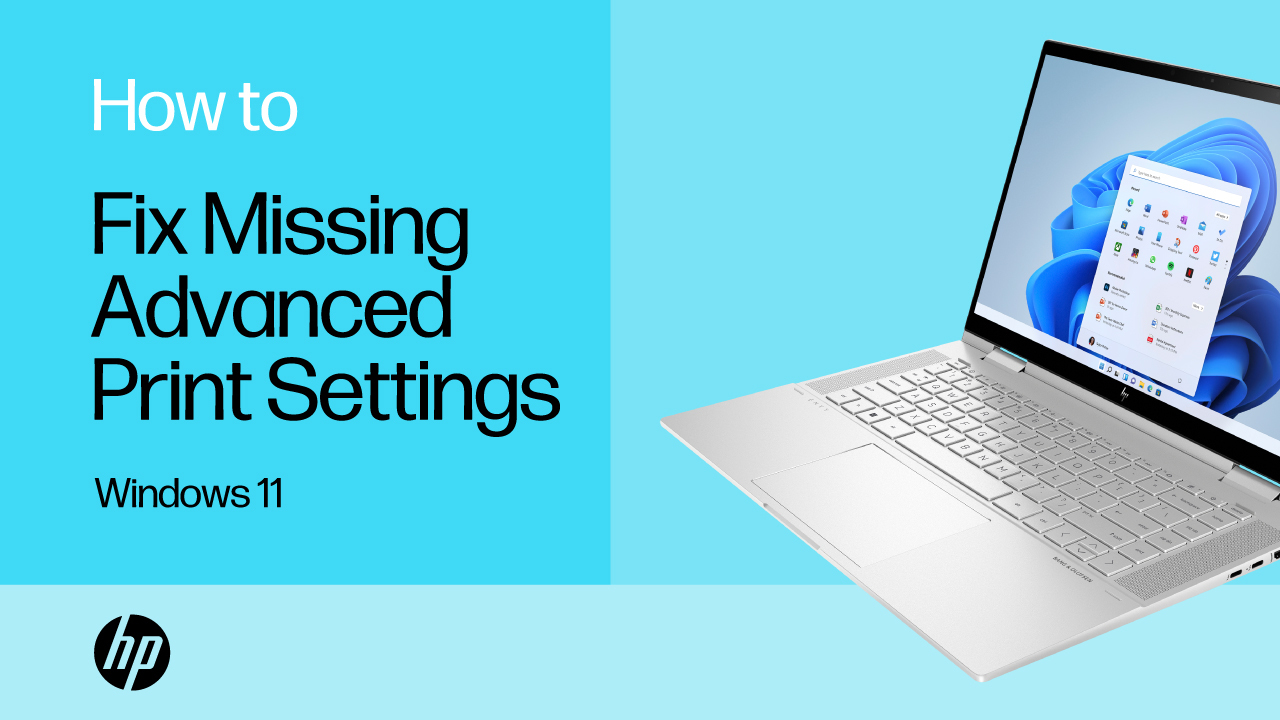 HP printers - Advanced print settings are missing (Windows 11) | HP ...