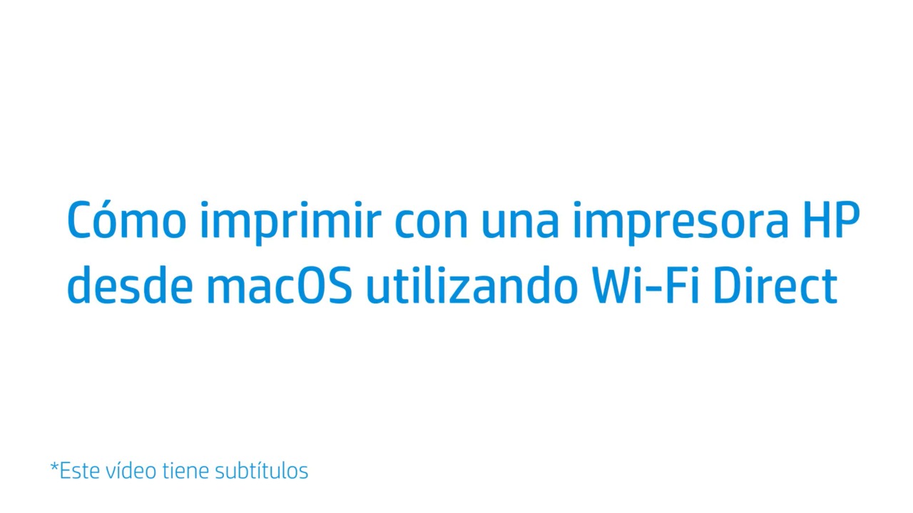 Configuración de la impresora HP (Wi-Fi Direct) | Soporte HP®
