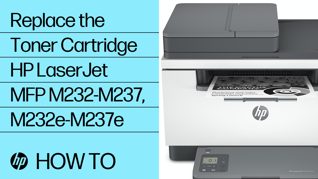 HP LaserJet MFP M232-M237 Printers - Replace a toner cartridge | undefined