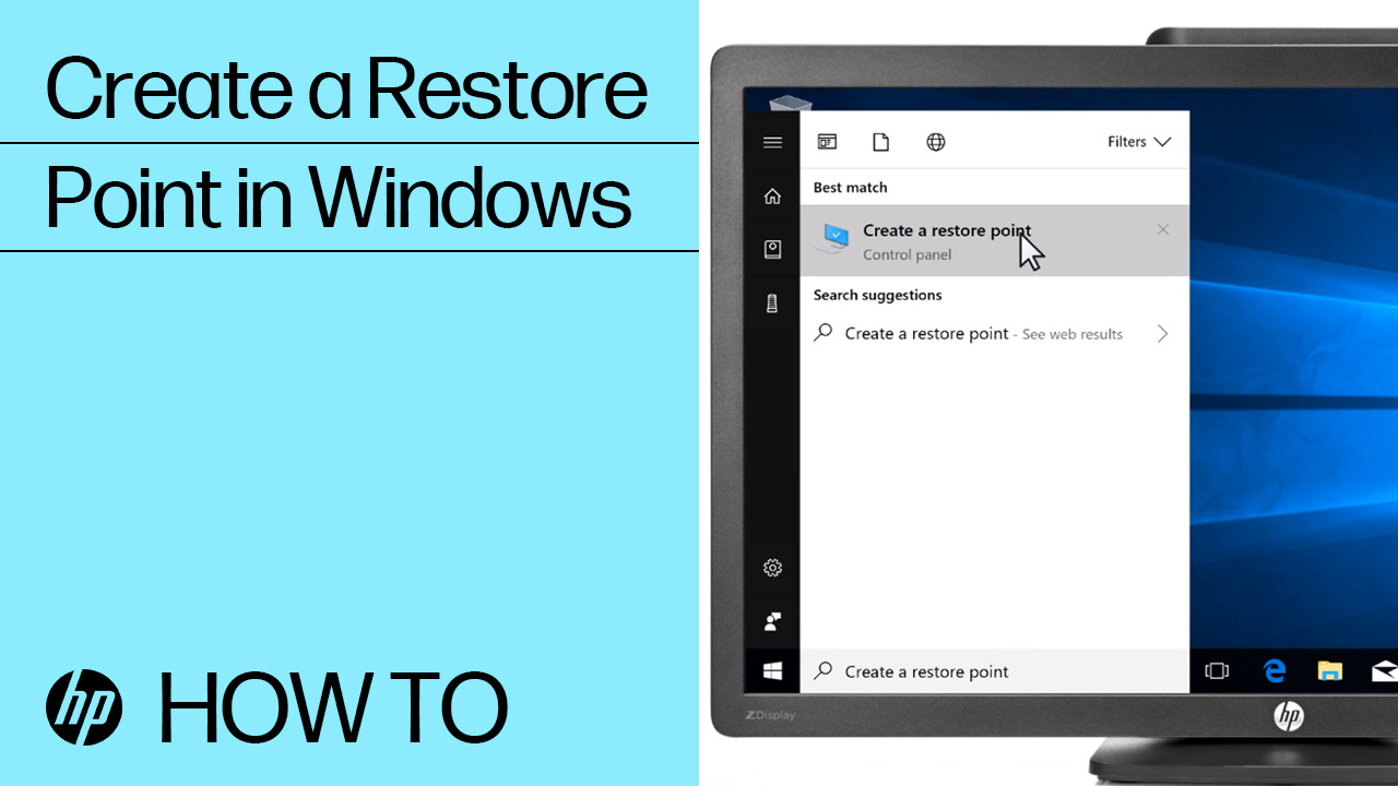 HP PCs - Using Microsoft System Restore | HP® Support