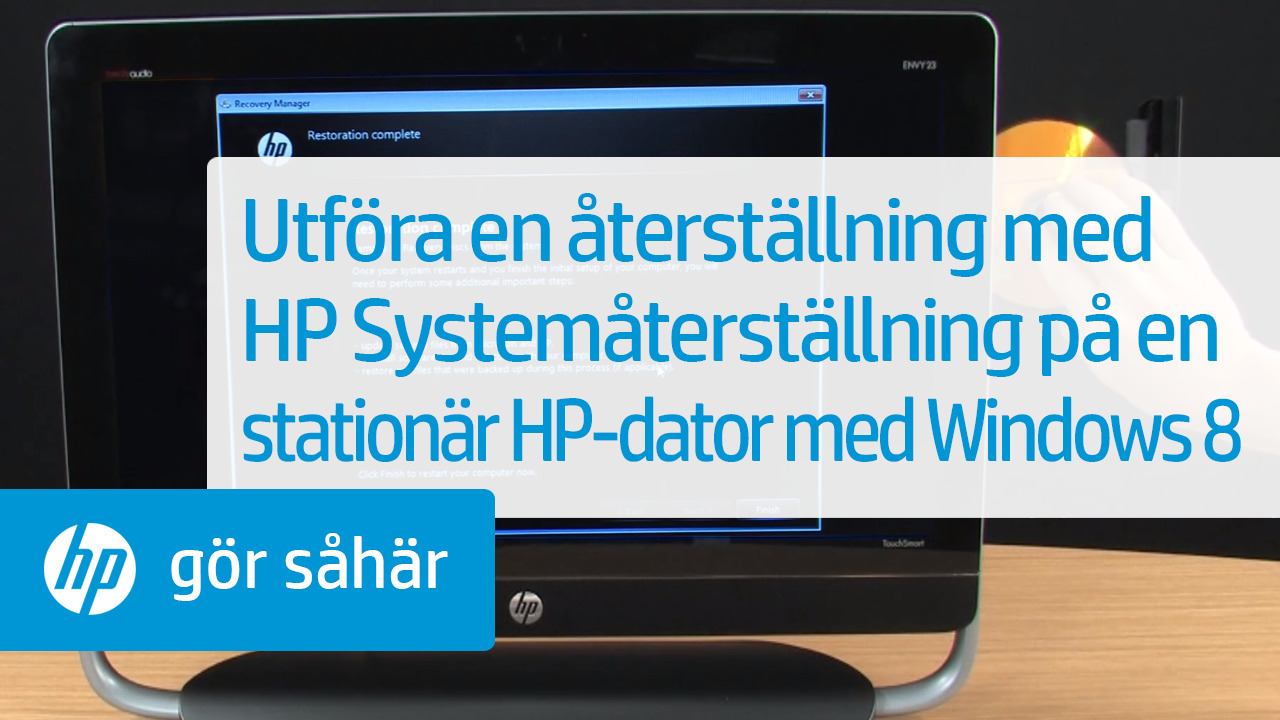 Systemåterställning för HP:s datorer och bärbara datorer för Windows ...