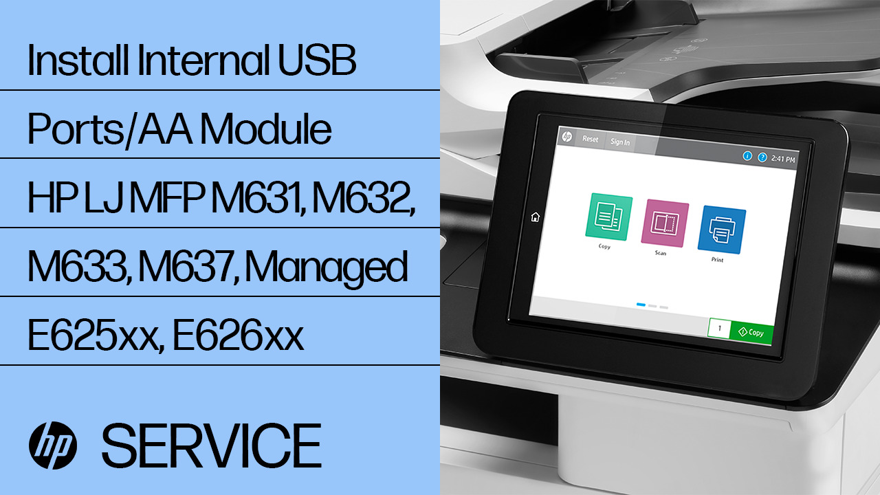 HP LaserJet MFP M631, M632, M633, M634, M635, M636, M637, E62555 ...