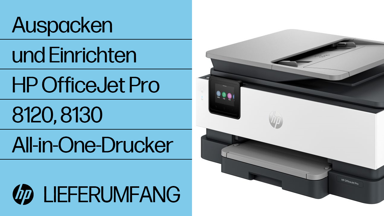 HP OfficeJet Pro 8130e All-in-One Serie Einrichtung | HP® Support
