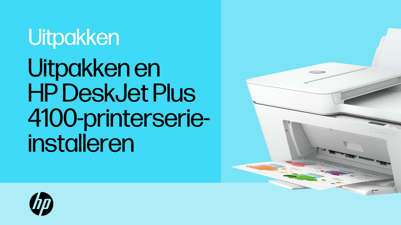 HP DeskJet Plus 4100 All-in-One serie installeren | HP® Support