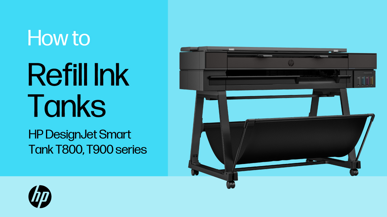 How to refill tanks with ink bottles in the HP DesignJet Smart Tank ...
