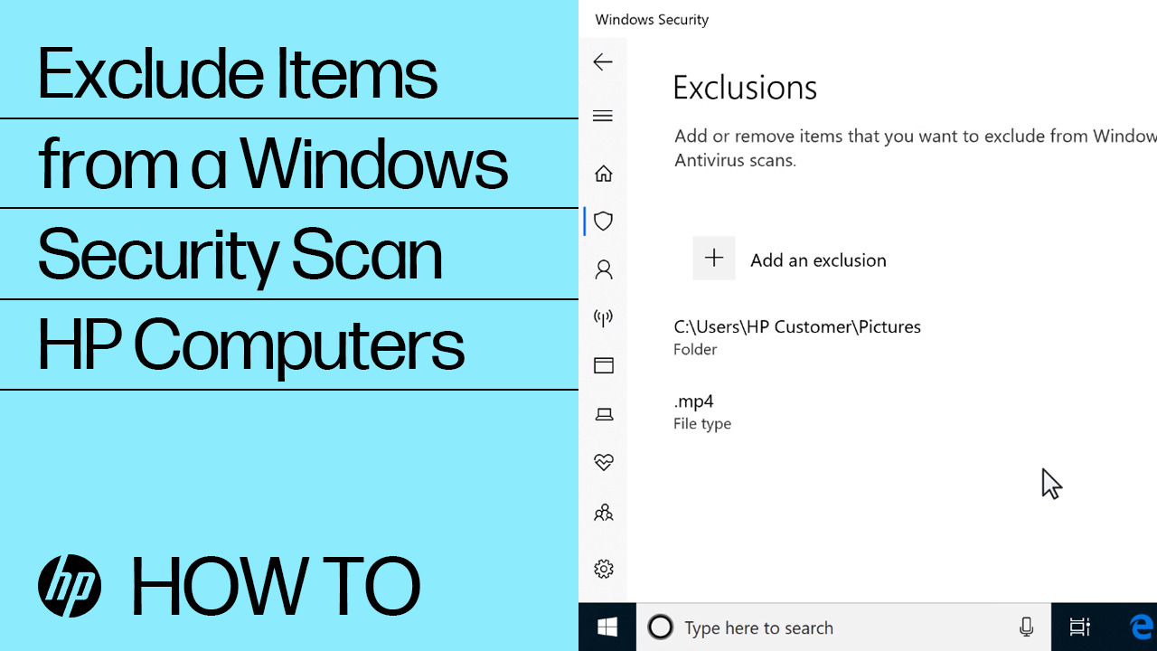 ПК HP - Использование программы "Безопасность Windows" для ...