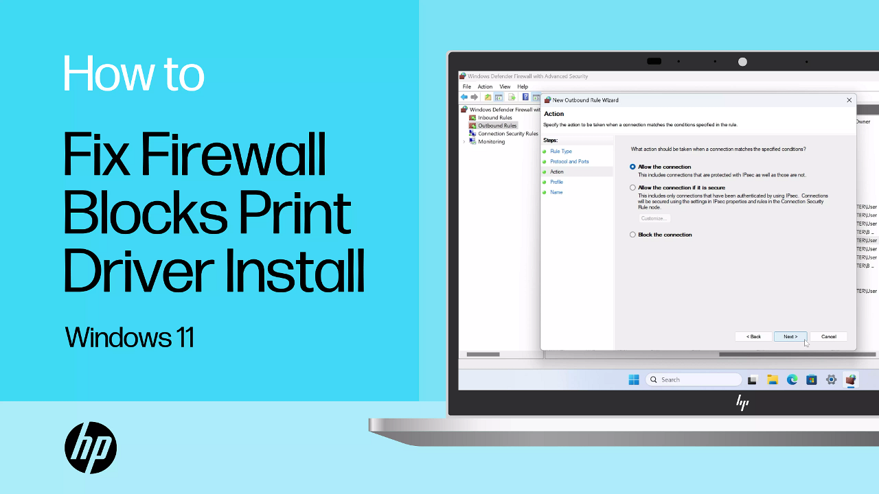 HP printers - Firewall blocks driver install or printer functions ...