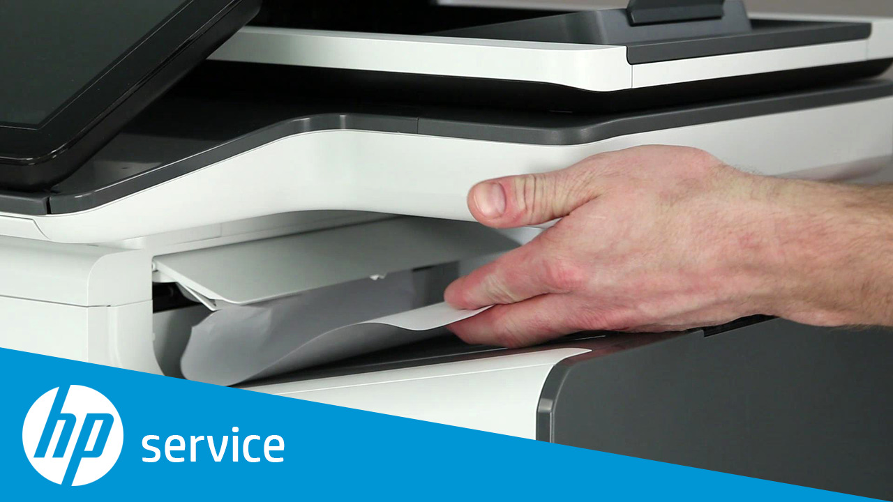 HP PageWide Enterprise Color MFP 586 - 15.E0 jam error in the output ...