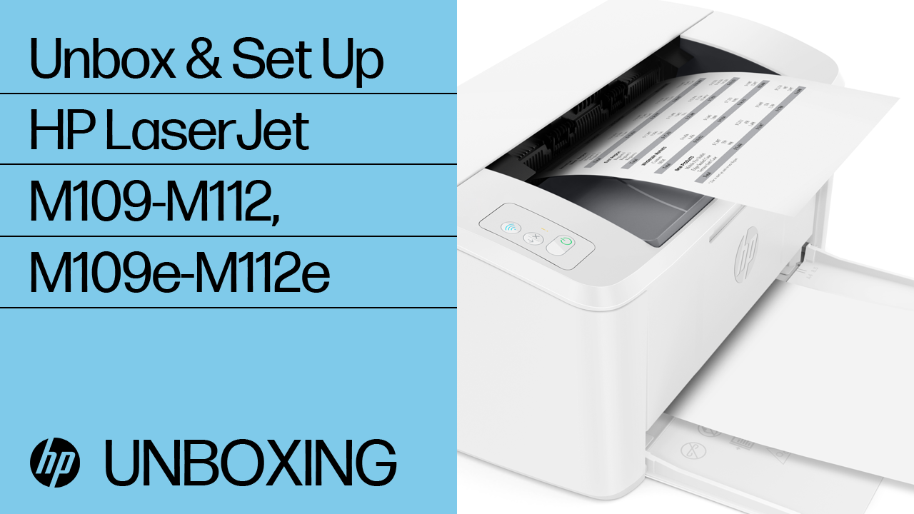 HP LaserJet M110w Printer Setup | HP® Support