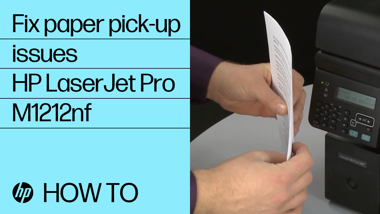 HP LaserJet Pro CM1410, M1210, M1530 Printers - 'Document feeder ...