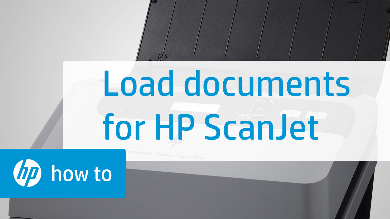 HP Scanjet Sheet-feed Scanners - Load documents | HP® Support