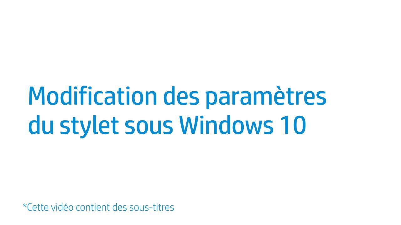 Ordinateurs HP — Utilisation du menu de stylet Windows | Assistance HP®